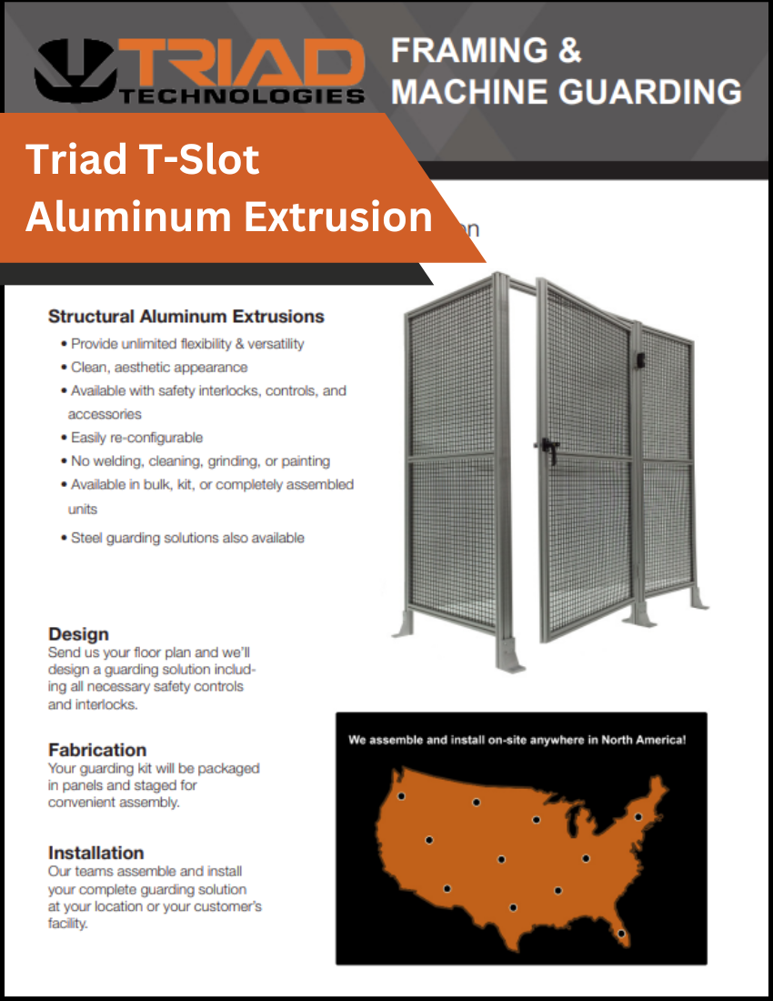 T-Slot Aluminum Extrusion from Triad Technologies